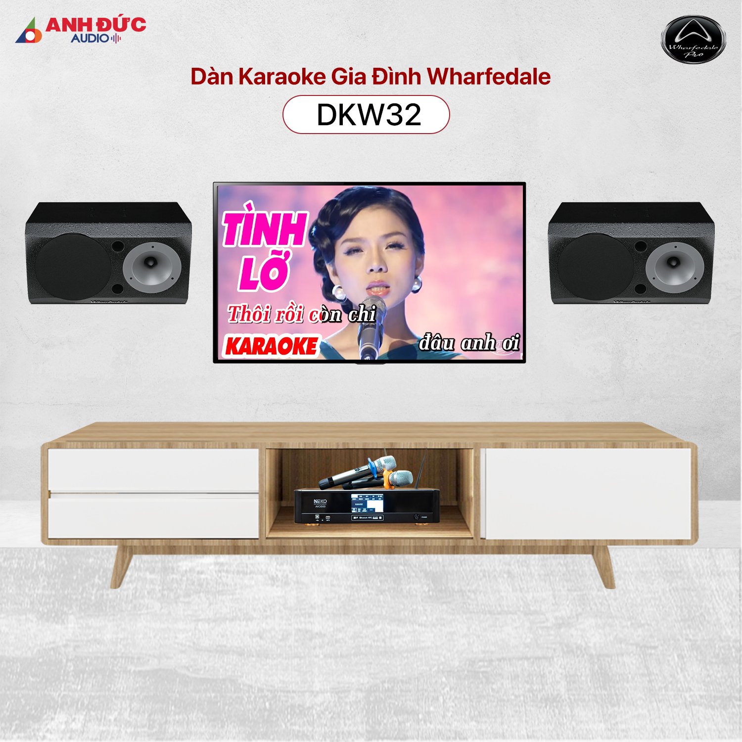 Dàn Karaoke Gia Đình Wharfedale Pro DKW32 | Chính Hãng Giá Tốt